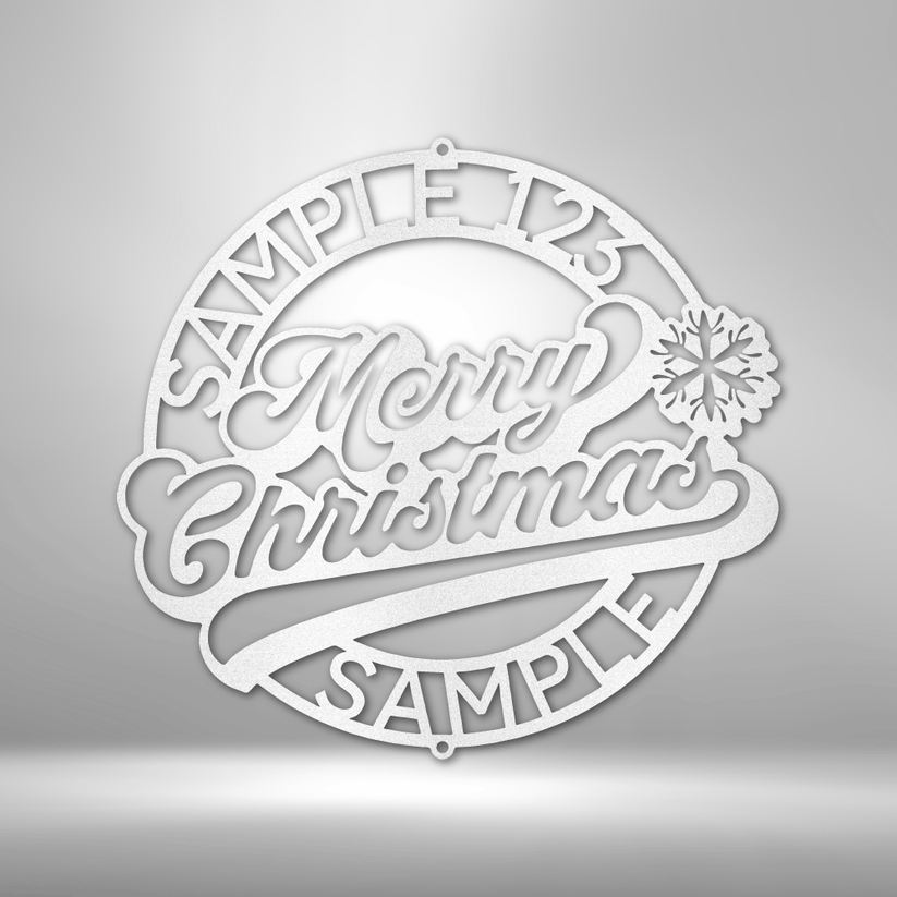 Christmas Ring Monogram - Steel Sign – Texas FelineDesigns